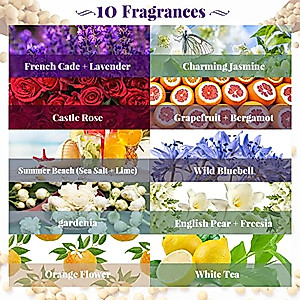 10 Pcs Thank You Candles Soy Wax Scented Glass Jar Candles 3.5 oz Bridal Shower Gifts for Guests Baby Shower Favors for Guests Teacher Appreciation Gifts Thank You Gifts for Women, 10 Fragrance