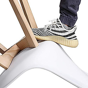 Yaheetech Dining Chairs DSW Chair Shell Lounge Plastic Side Chair Modern Mid Century Dining Room Living Room Bedroom Kitchen Chairs Accent Chair White,8Pcs