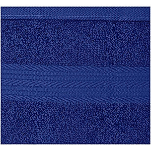 Amazon Basics Fade-Resistant Cotton Washcloth - 12-Pack, Navy Blue