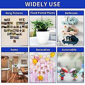 Birllaid Clear Double Sided Adhesive Dots Heavy Duty Transparent Double-Sided Tape Stickers Round &Square Acrylic No Trace Strong Adhesive Sticky Sticker for Craft DIY Art Office Supplier