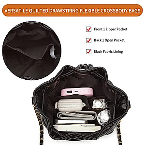 Tepilte Quilted Tote Bag for Women Croseebody Handbags Solid Color Satchel Handbags with Metal Shoulder Strap(Champagne)