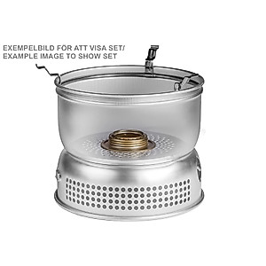 TRANGIA 25-23 Duossal 2.0 Camping Stove Kit with Stainless Steel Lined Pans,25-21