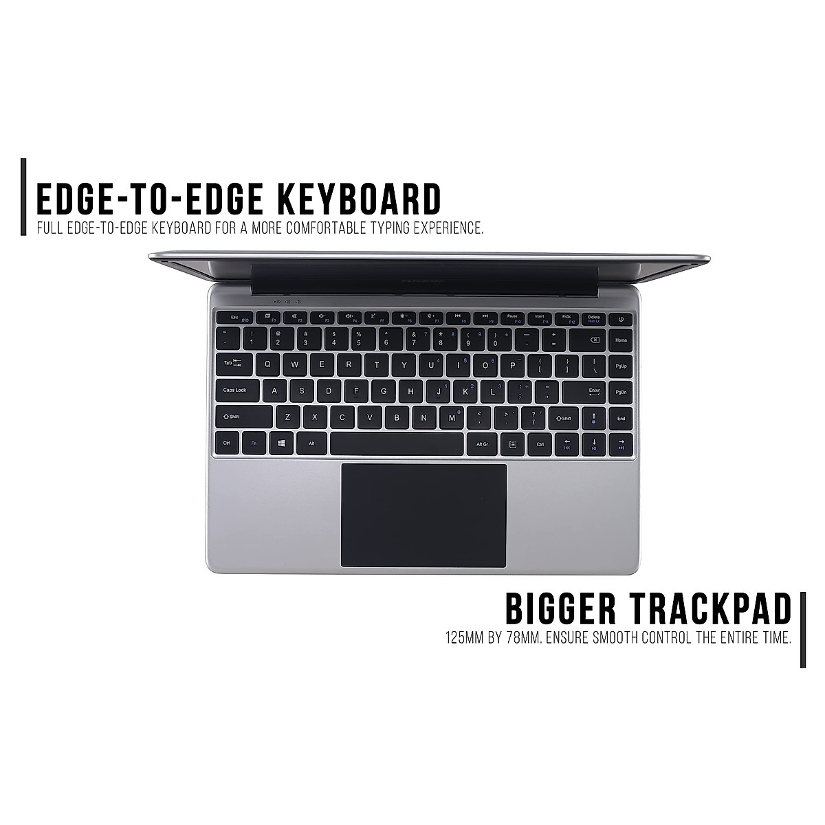 Fusion5 14.1" Full HD Windows 11 Laptop - 128GB Storage, 4GB RAM, T90B+ Pro Model Lapbook, Quad Core CPU, 5GHz WiFi (Dual-Band WiFi) 2X WiFi speeds, Supports M.2 SATA SSD