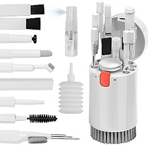 Cleaner Kit for Airpods, Earbuds Cleaning kit for Airpods Pro 1 2 3, Phone Cleaner kit with Brush for Bluetooth Earbuds Cleaner, Wireless Earphones,iPhone,Laptop, Camera (Pro White)