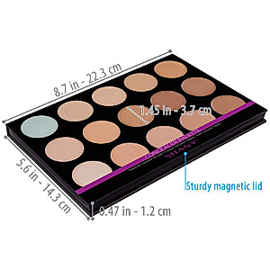SHANY The Masterpiece 15 Color Foundation, Concealer, Camouflage Palette - TONED