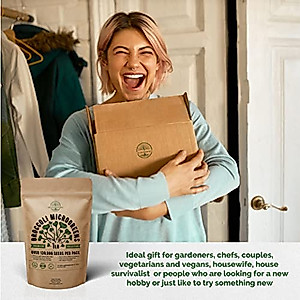 Broccoli Sprouting & Microgreens Seeds - Non-GMO, Heirloom Sprout Seeds Kit in Bulk 1lb Resealable Bag for Planting & Growing Microgreens in Soil, Coconut Coir, Garden, Aerogarden & Hydroponic System.