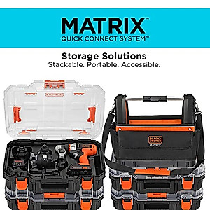 BLACK+DECKER MATRIX Reciprocating Saw Blades, Heavy Duty Teeth For Cutting, Includes Storage Case (BDCMTRSSTFF)