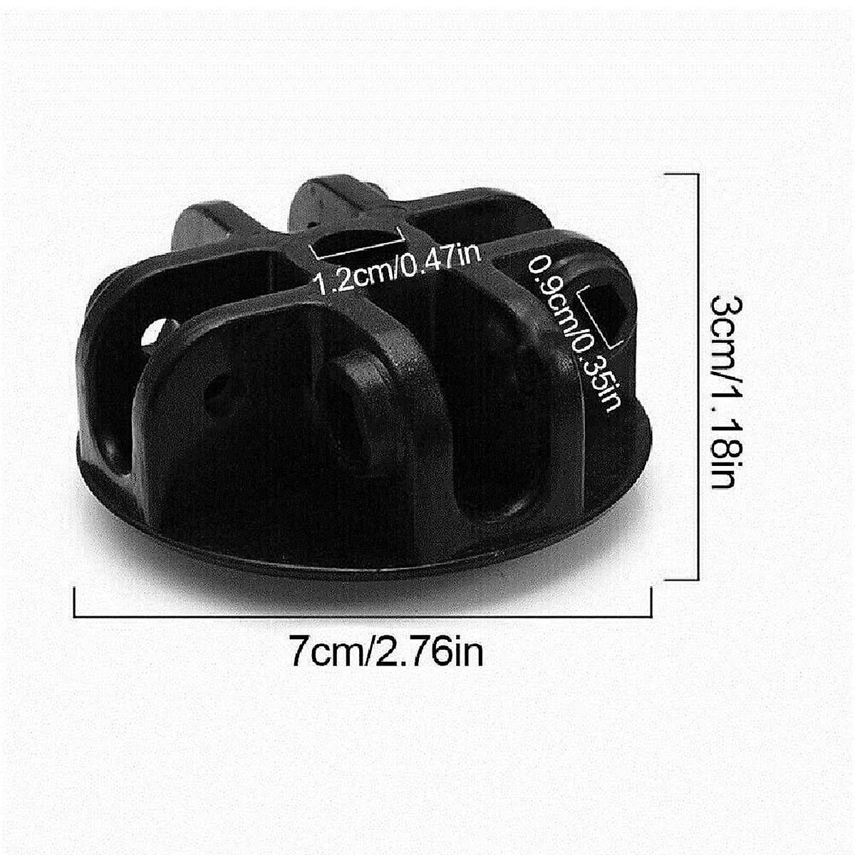 FASTROHY Pop-up Gazebo Tent Spare Parts 4-Way Roof Centre Connector Bracket Replacement Black