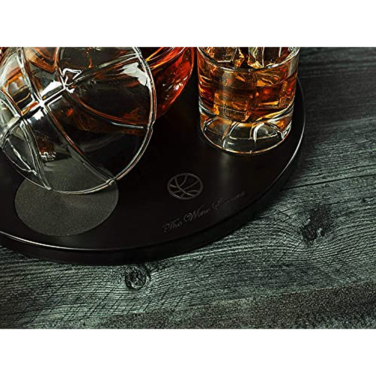 Basketball Decanter Set, Whiskey Scotch or Bourbon Decanter Perfect for Basketball Enthusiasts by The Wine Savant