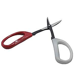 8" Bonsai Cutter Pruning Shear tool used for Gardening, Arranging Flowers, Trimming Plants, Branches, Stainless Steel Red White Handles