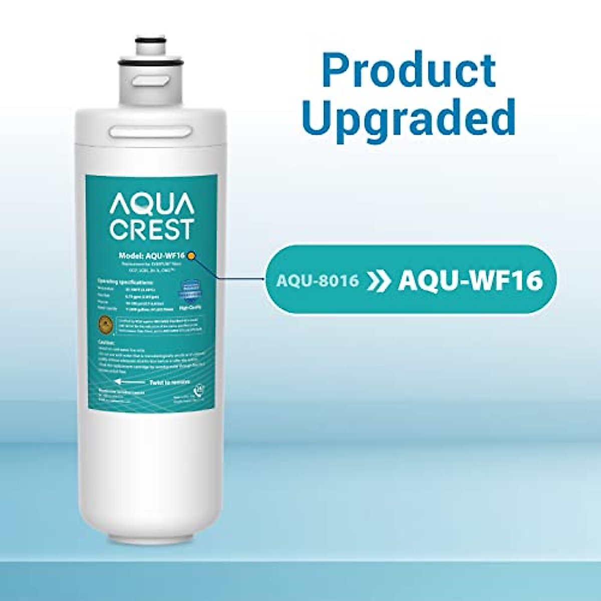 AQUA CREST OCS2 Under Sink Water Filter, Replacement Cartridge for Everpure OCS2, 2CB5, 2H-L, 2CB-GW, ADC, OW2-Plus, EV9618-02, EV9634-26, EV9634-01, EV9617-05, Aquverse A100, NSF/ANSI 42 Certified
