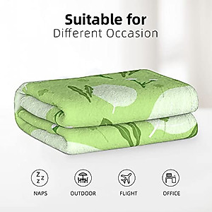 RIFYRI Baby Blankets for Boys Girls Lightweight Fuzzy Fluffy Warm Plush Baby Blanket Gifts for Infant Toddler Newborn Receiving Blanket for Crib, Stroller (Plants, 30Wx40L)