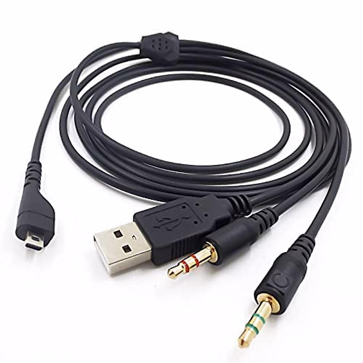 Replacement 3.5mm Arctis Headset Cord, Arctis 7 Audio Cable Wire Compatible with SteelSeries Arctis 5, Arctis 3, Arctis Pro Wireless, Arctis Pro Gaming Headsets to PC Laptop, 6FT