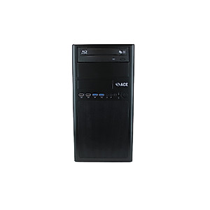 Ace Computers Business Desktop Computer (AMD Ryzen 5 2600 3.4GHz, RX 560 4GB, 16GB DDR4 2933MHz RAM, B450 Chipset, 500GB NVMe M.2, Blu-ray Drive, 500W PSU, Windows 10 Professional) Office PC Tower