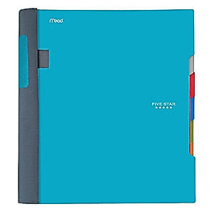 Five Star Advance Spiral Notebook, 5 Subject, College Ruled Paper, 200 Sheets, 11" x 8-1/2, Color Selected For You (06326)
