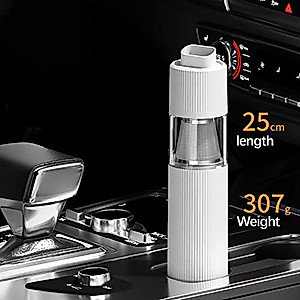 Xinsrenus No-Grip Car Vacuum Cleaner, 4000pa Portable Household Small Vacuum Cleaner, Lightweight Strong Suction Large Capacity Battery