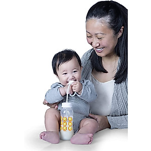Hands-Free Baby Bottle - Anti-Colic Self Feeding Baby Bottle System 9 oz (1 Pack - Podee Classic)