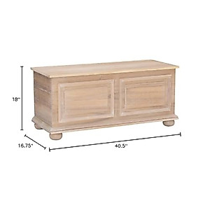 Powell Linon Chadwick Wood Cedar Chest in Natural