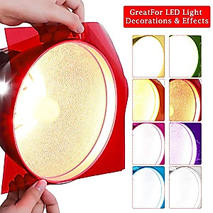 104 Pieces Cello Sheets Cellophane Wraps for DIY Arts Crafts Decoration (6 x 8 Inch)