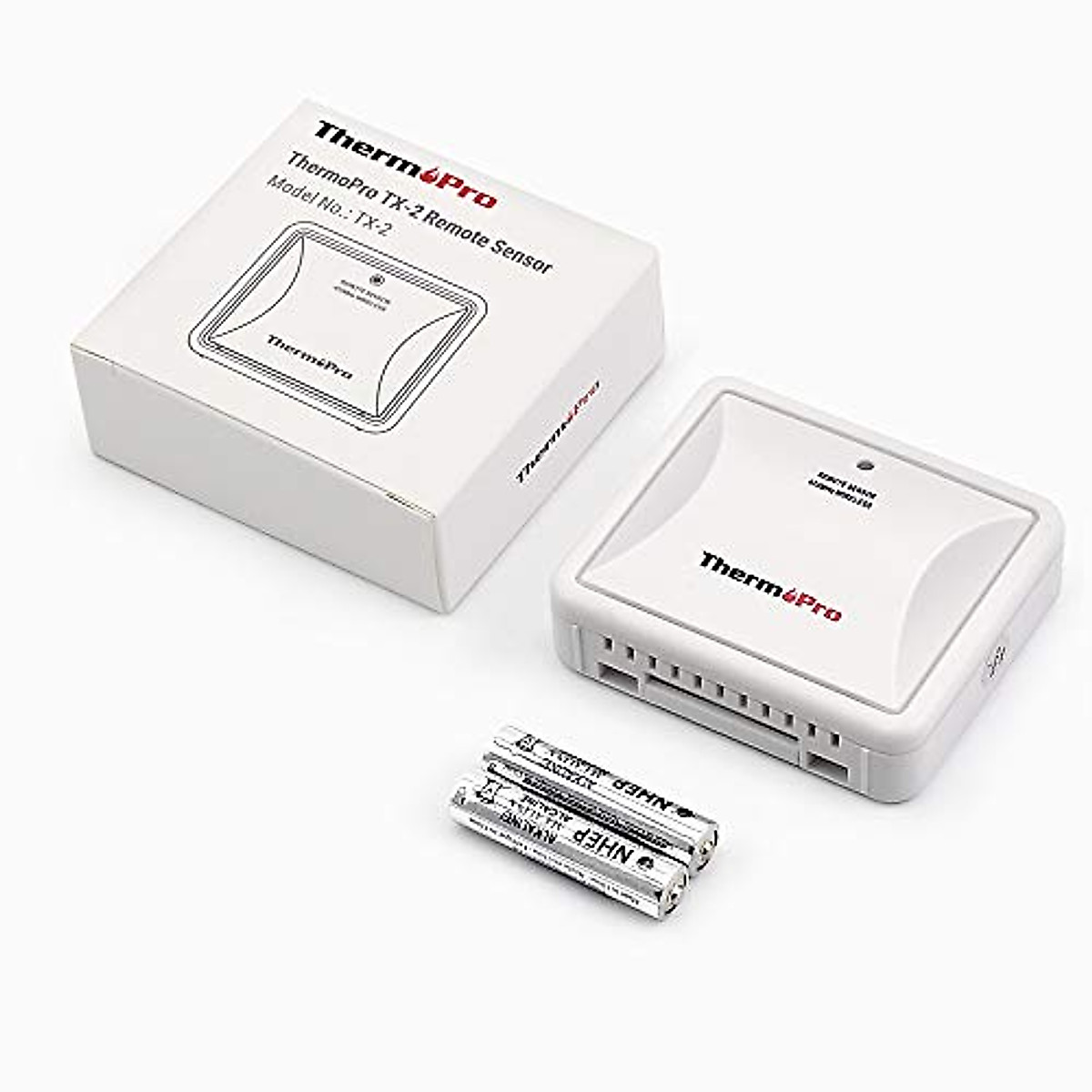 ThermoPro TX-2 433Mhz Fitting Rainproof Transmitter Additional Outdoor Sensor for Indoor Outdoor Thermometer Humidity Monitor of 433MHz, Batteries Included