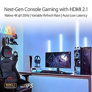 ASUS ROG Strix 32” HDMI 2.1 DSC Gaming Monitor (XG32UQ) - 4K UHD (3840 x 2160), Fast IPS, 160Hz, 1ms, G-SYNC compatible, FreeSync Premium Pro, DisplayPort, USB, HDMI, DisplayHDR600, Variable Overdrive