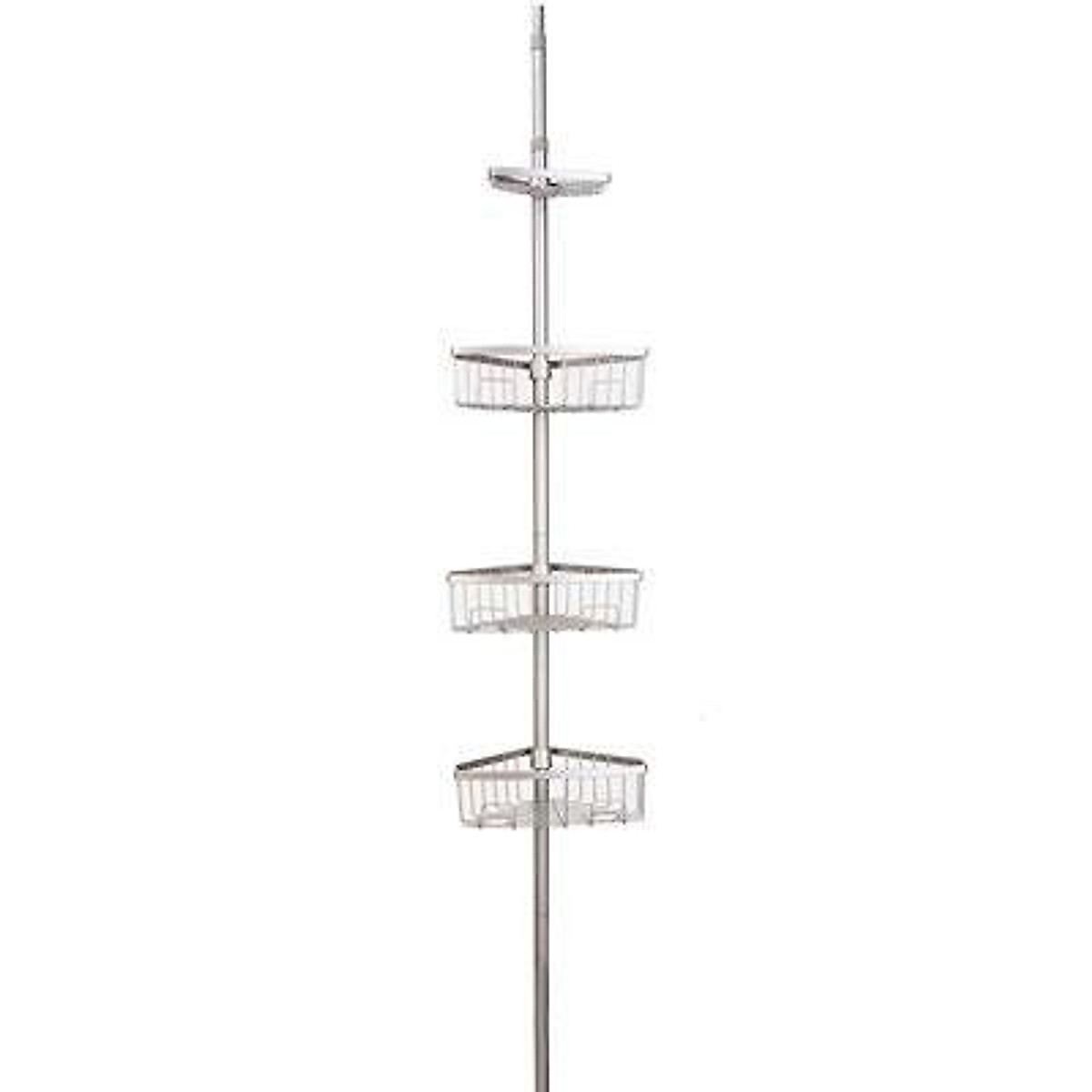Grayline 41531, 4 Shelf Pole Caddy, Satin Nickel