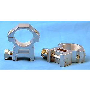 Hammers Silver Chrome Mil Dot 3-9x40 10/22 .22 Mag Hunting Plinking Rifle Scope with Weaver Rings