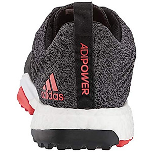 adidas Men's Adipower 4ORGED S Golf Shoe, core Black/red/FTWR White, 9 M US
