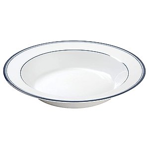 Dansk Allegro Blue Rimmed Soup Bowl