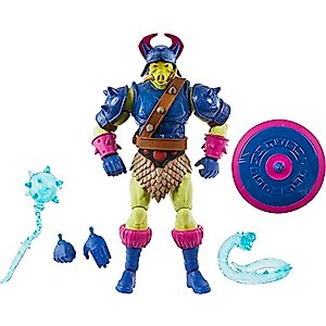 Masters of the Universe Masterverse Action Figure, Pig-Head Toy Collectible with Articulation & Accessories, 7 inch