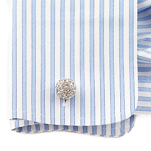 Cuff-Daddy Crystal Ball Cufflinks Studs with Presentation Box