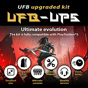 Brook UFB-UP5 Universal Fighting Board Upgrade Kit For PS5 Fighting Games - Small Size PCB Compatible with PS5 Wafer Connector included