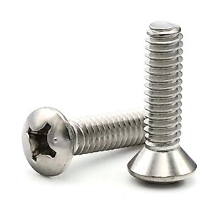 Phillips Oval Head Machine Screws 316 Stainless Steel - 5/16"-18 x 1-1/2" Qty 100