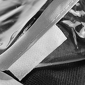 Universal rain Cover for Strollers Transparent Baby Stroller Rain Cover Waterproof Weather Toddler from Rain Wind Snow Dust(Eva Half Open Window)