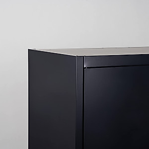 Howzone 48.2''W Garage Shelving 2500LBS Heavy Duty Storage Shelves,72''H Adjustable 5 Tier Metal Shelving for Garage Storage Rack Industrial Shelves Utility Shelf 24.2" D x 35.4" W x 72.2" H, Black