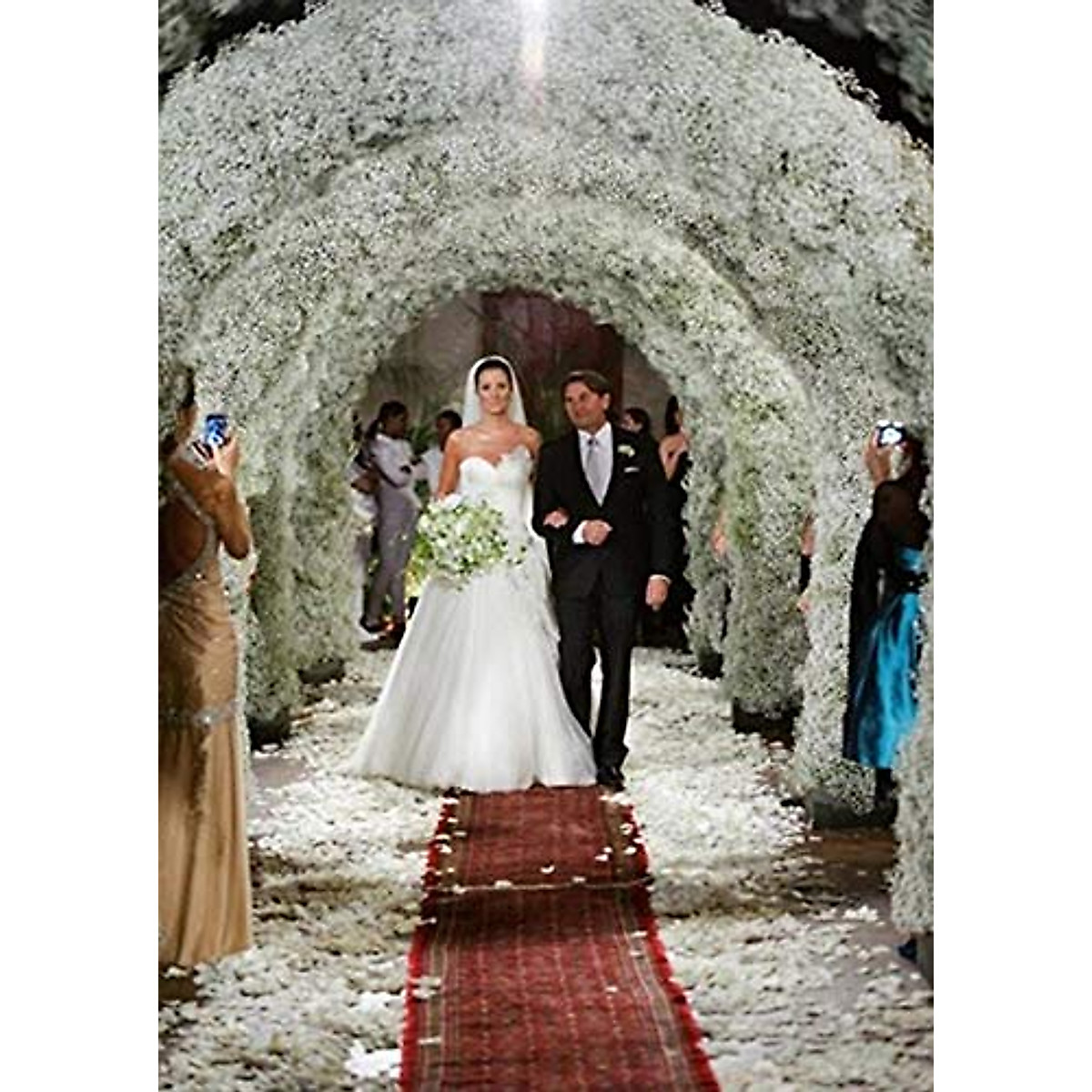 Bringsine Baby Breath Gypsophila Deco White Colour Artificial Flowers for Wedding 40 Pieces/lot