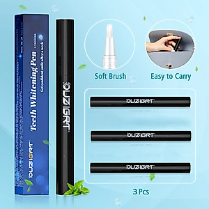Teeth Whitening Gel, DOUCEUR 3pcs Teeth Whitening Pen Teeth Bleaching Whitening Teeth, No Sensitivity and Painless