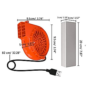 Electric BBQ Fan Portable Barbeque Air Blower USB Powerbanks Powered Fire Charcoal Starter Cooking Hiking Barbecue Fire Bellow Tool