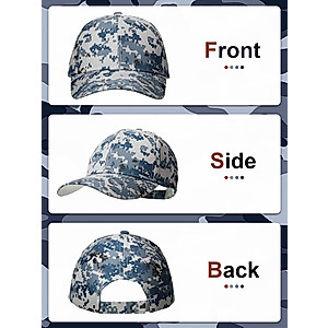 Geyoga 4 Pieces Men Camouflage Baseball Cap Army Military Camo Hat Camouflage Outdoor Sports Cap Camo Tactical Cap Hunting Fishing Hat for Men Women