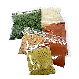 Chef Lilian's Egusi Kit- Nigerian West African Food Kit with Ground Melon Seeds (Egusi), Dehydrated Spinach, Traditional Seasoning Powder, Hot Chili Powder Soup, Mix 4 Servings (Pack of 2)