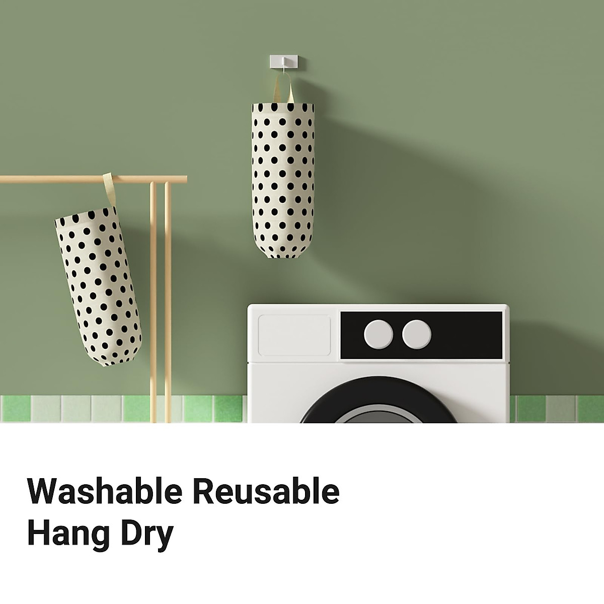 Melovinho Plastic Bag Holder Grocery Bag Holder Wall Mount Reusable Trash Bag Organizer for Home Kitchen Pantry Decor,1 Pcs (White)