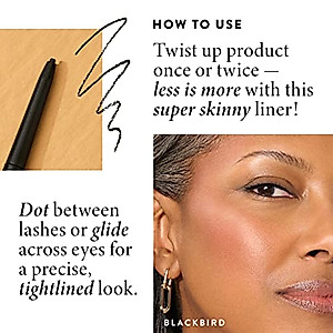 LAURA GELLER NEW YORK INKcredible Precision Gel Eyeliner - Blackbird - Waterproof - Retractable Eyeliner - Ultra-Thin Tip
