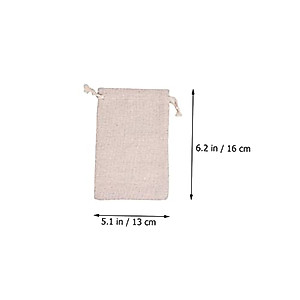 Luxshiny 30 Pcs Cotton Spice Bag Sachet Bag Seasoning Muslin Bags Tote Insert Organizer Chinese Medicine Tea Bag Cooking Gift Linen Bag Small Holding Bags Empty Tea Bag Blank Cotton Linen