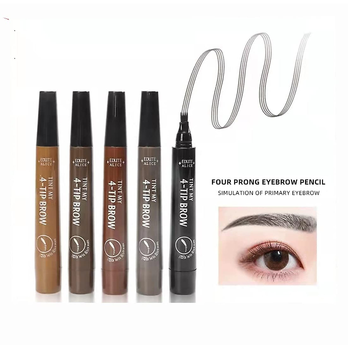 Professional Eyebrow Pencil, Waterproof, Easy and Easy to Shape Eyebrows, Long Lasting, Eyebrow Pencil (dark brown)