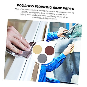 ULTECHNOVO 360 Sheets Flocking Sandpaper Fine Grit Sandpaper Hook and Loop Sandpaper Assorted Sandpaper Sand Paper for Metal Grinding Discs Sanding Pads Fine Sandpaper Round Sand Material