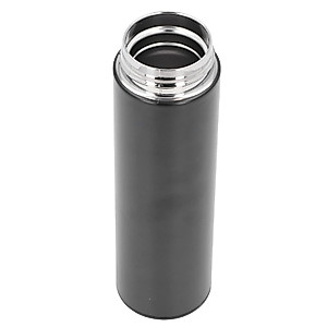 Insulated Bottles, 500ml Stainless Steel Thermal Mug Double Wall Vacuum Flasks with LED Display Vacuum Flasks with Lid for Home Office Kitchen Outdoor(black)