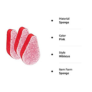 Spongeables Anti-Cellulite Sponge, 20+ Washes, Hibiscus Scent, Youthful Skin