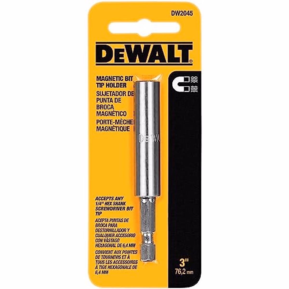 DEWALT DW2045 Professional 3-Inch Magnetic Bit Tip Holder