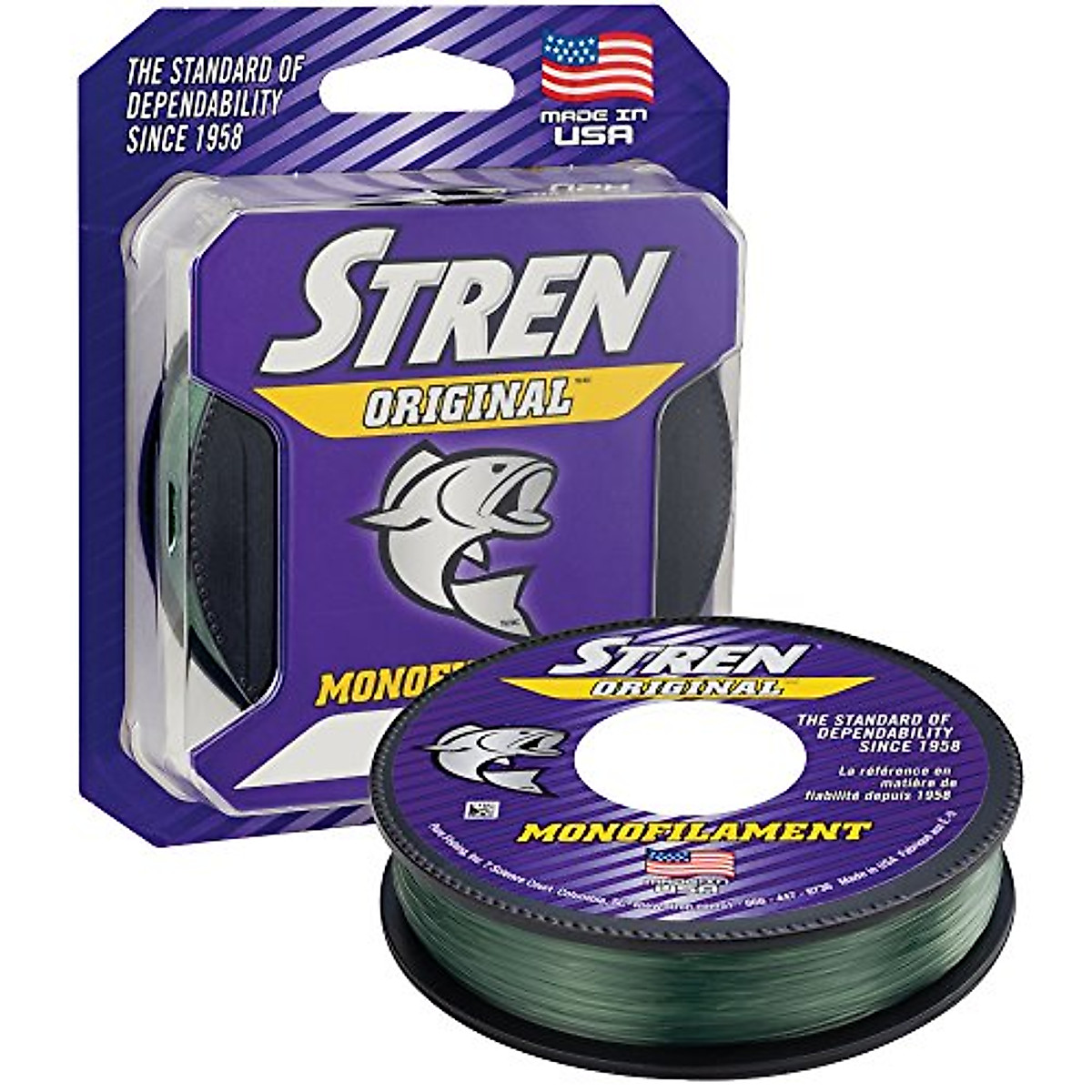 Stren Original®, Lo-Vis Green, 6lb | 2.7kg Monofilament Fishing Line, Suitable for Freshwater Environments