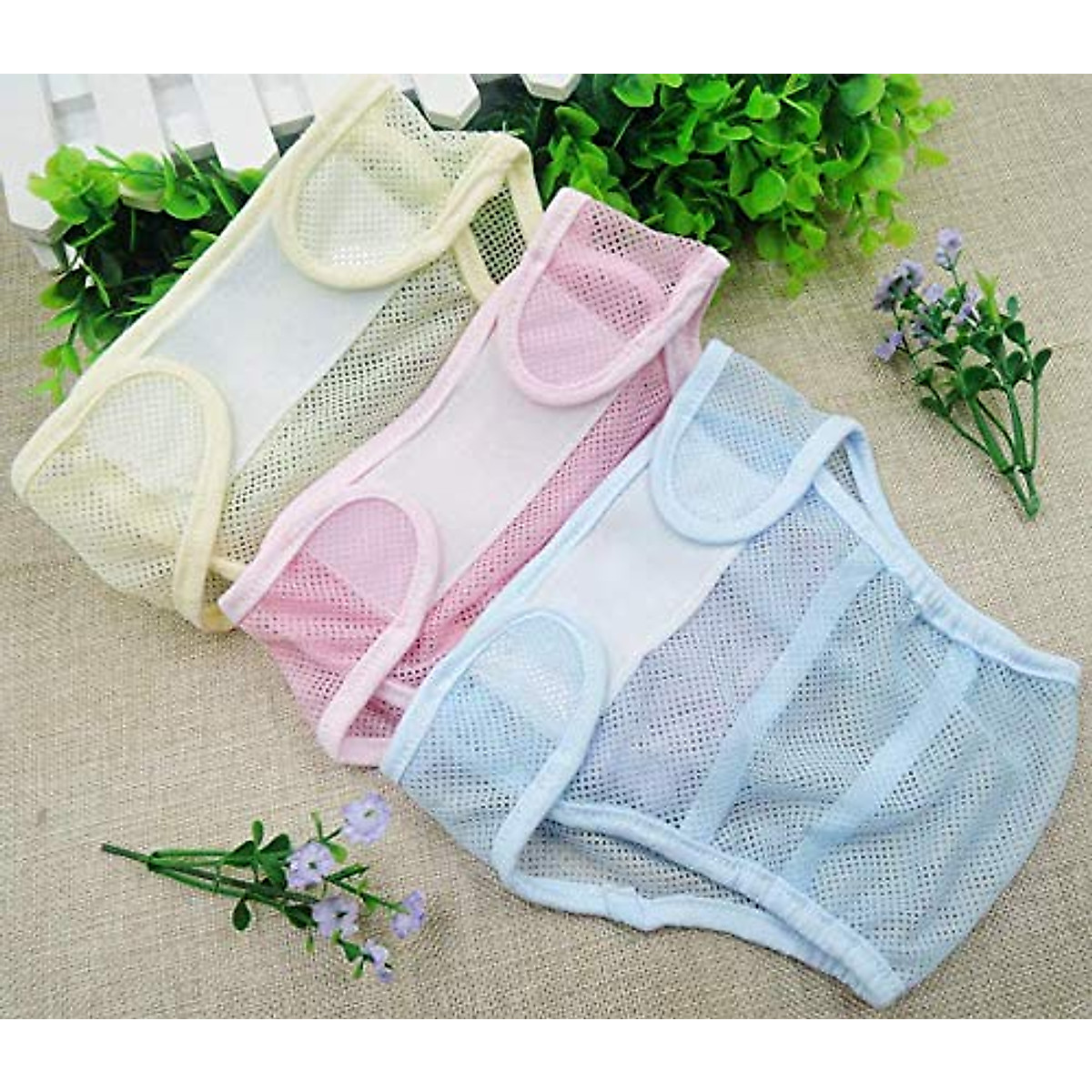 WOIWO 3 PCS Baby Learning Pants Mesh Diaper Pants Breathable To Wash Newborn Diaper Bag Cover Baby Diaper Bag